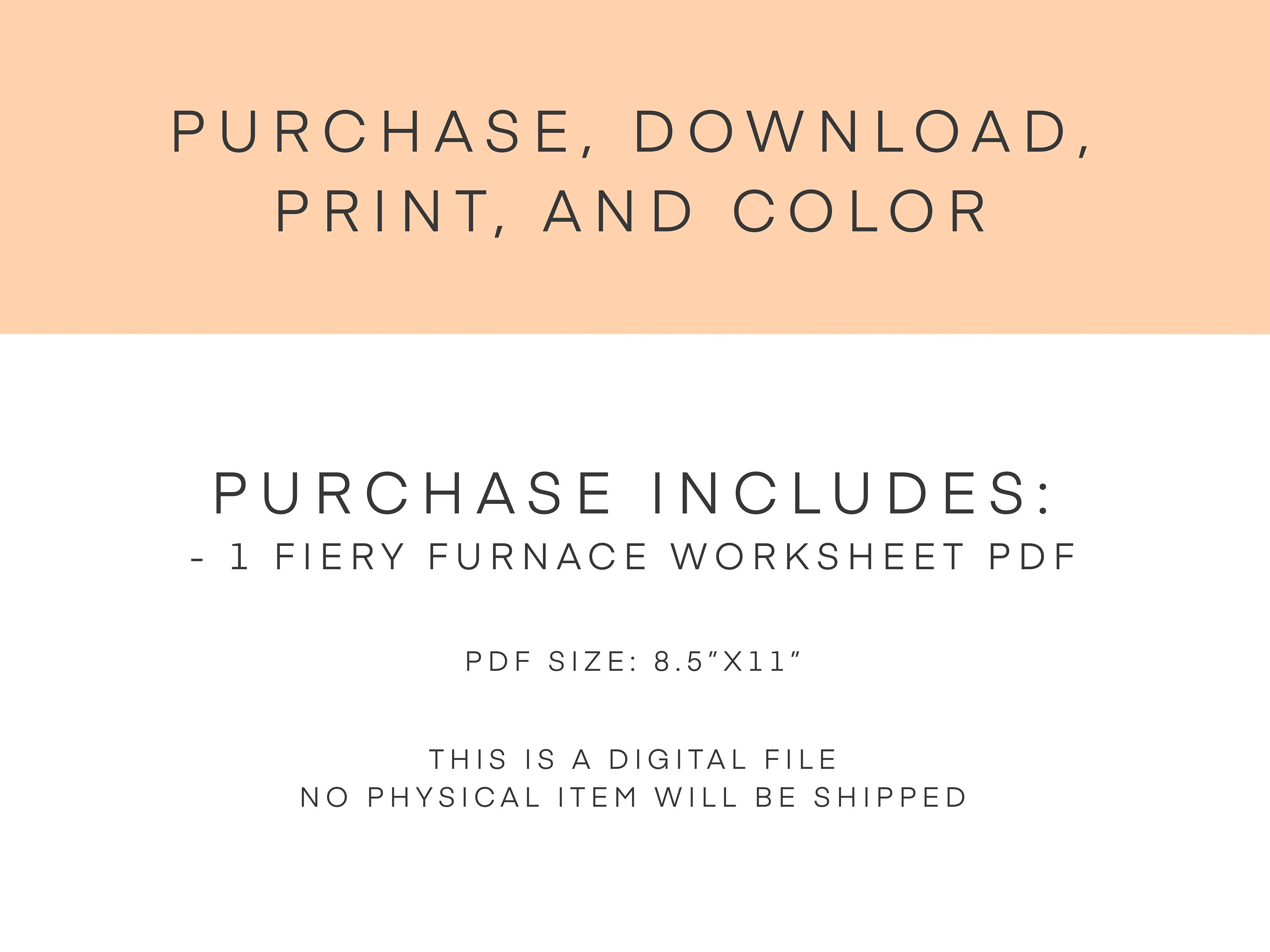 The Fiery Furnace Bible Story Worksheet, Sunday School Coloring Page ...