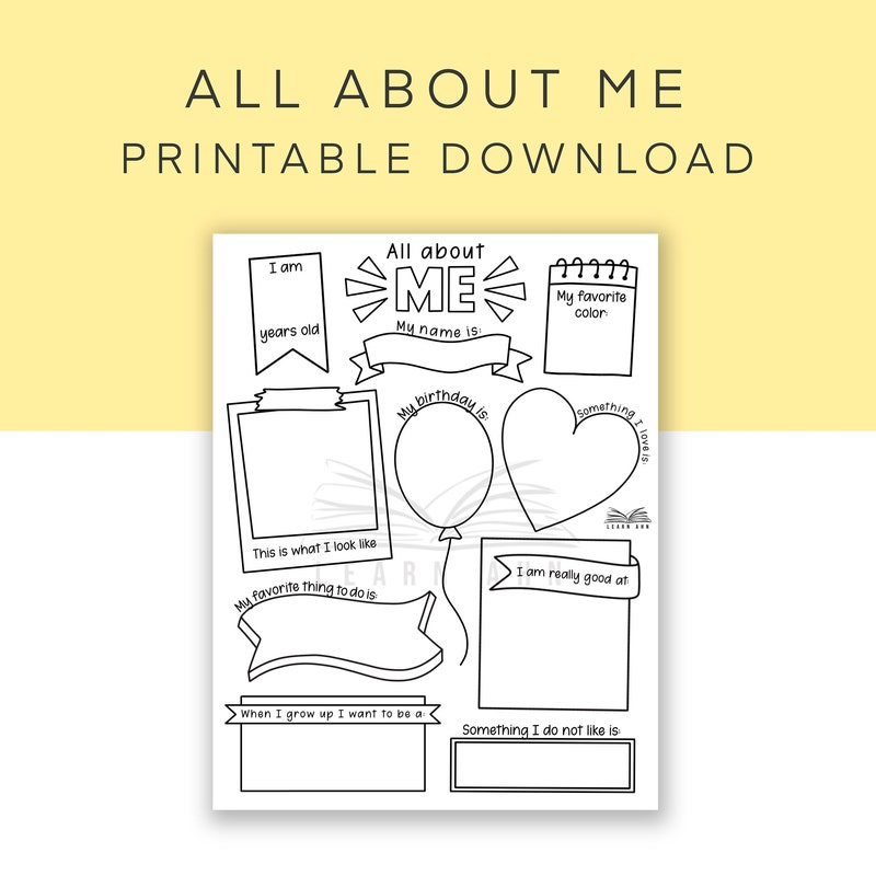 Get to Know You Template - Etsy