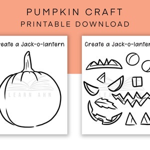 Halloween Printable Activity, Create a Jack-o-lantern Fall Worksheet ...