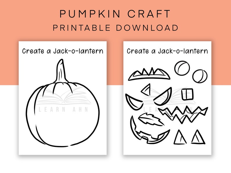 Halloween Printable Activity, Create a Jack-o-lantern Fall Worksheet ...