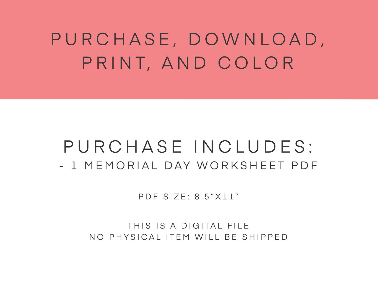 Memorial Day Worksheet, Memorial Day Fill in the Blank Fact Sheet ...