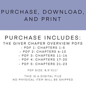 The Giver Novel Study Chapter Worksheets, Chapter Coloring Page ...