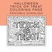 Halloween Printable Coloring Page, Trick or Treat Activity Sheet, Candy ...