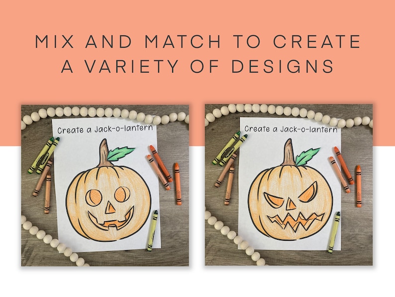 Halloween Printable Activity, Create a Jack-o-lantern Fall Worksheet ...
