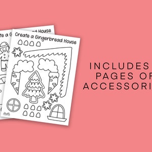 Create a Gingerbread House Activity for Kids, Cut and Paste Christmas ...