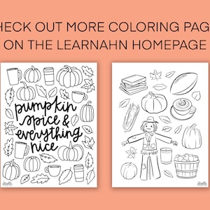 Halloween Coloring Page Printable Spooky Activity Sheet Fall - Etsy