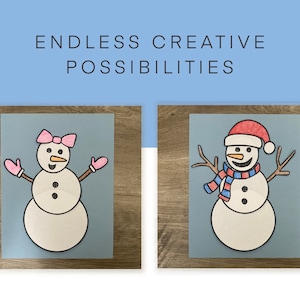 Build a Snowman Activity for Kids, Cut and Paste Winter Craft ...
