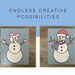 Build a Snowman Activity for Kids, Cut and Paste Winter Craft ...