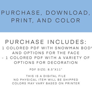 Build a Snowman Activity for Kids, Snowman Dress Up, Paper Doll ...