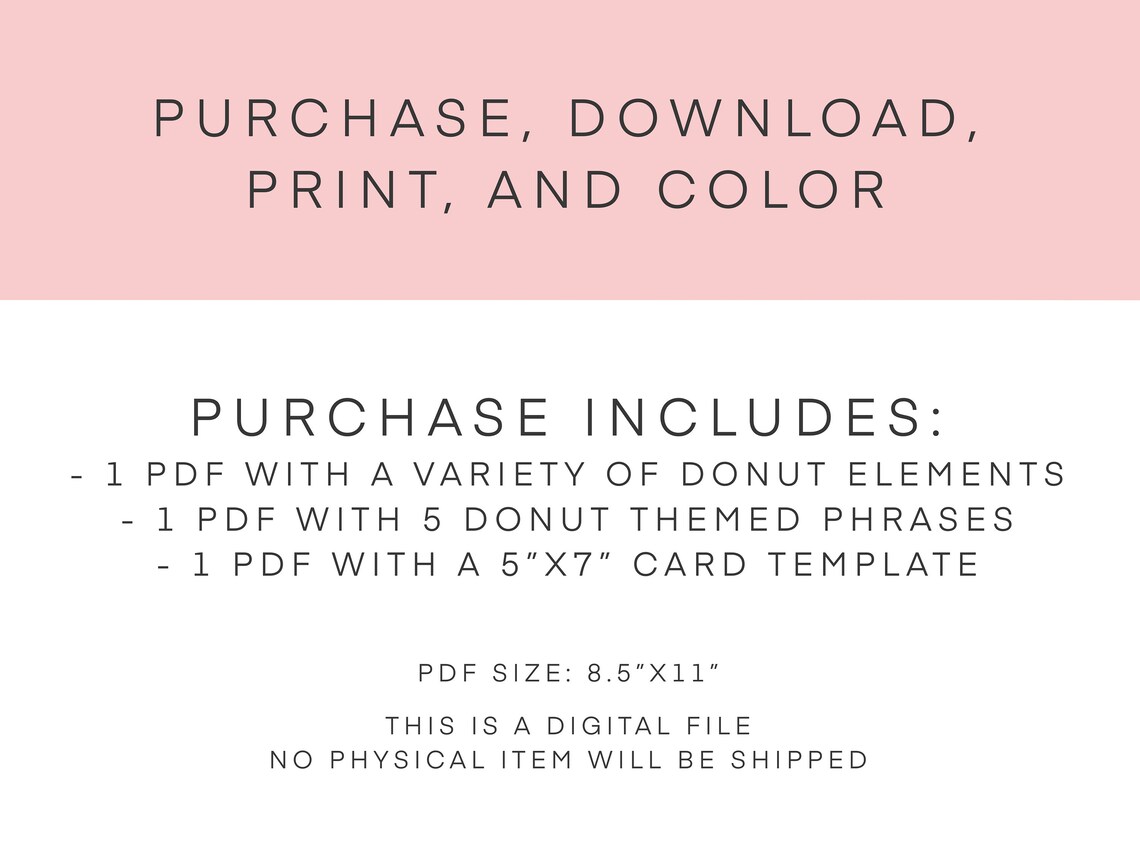 Donut Valentine Card Kit Craft for Kids, Cut and Paste Valentine's Day ...