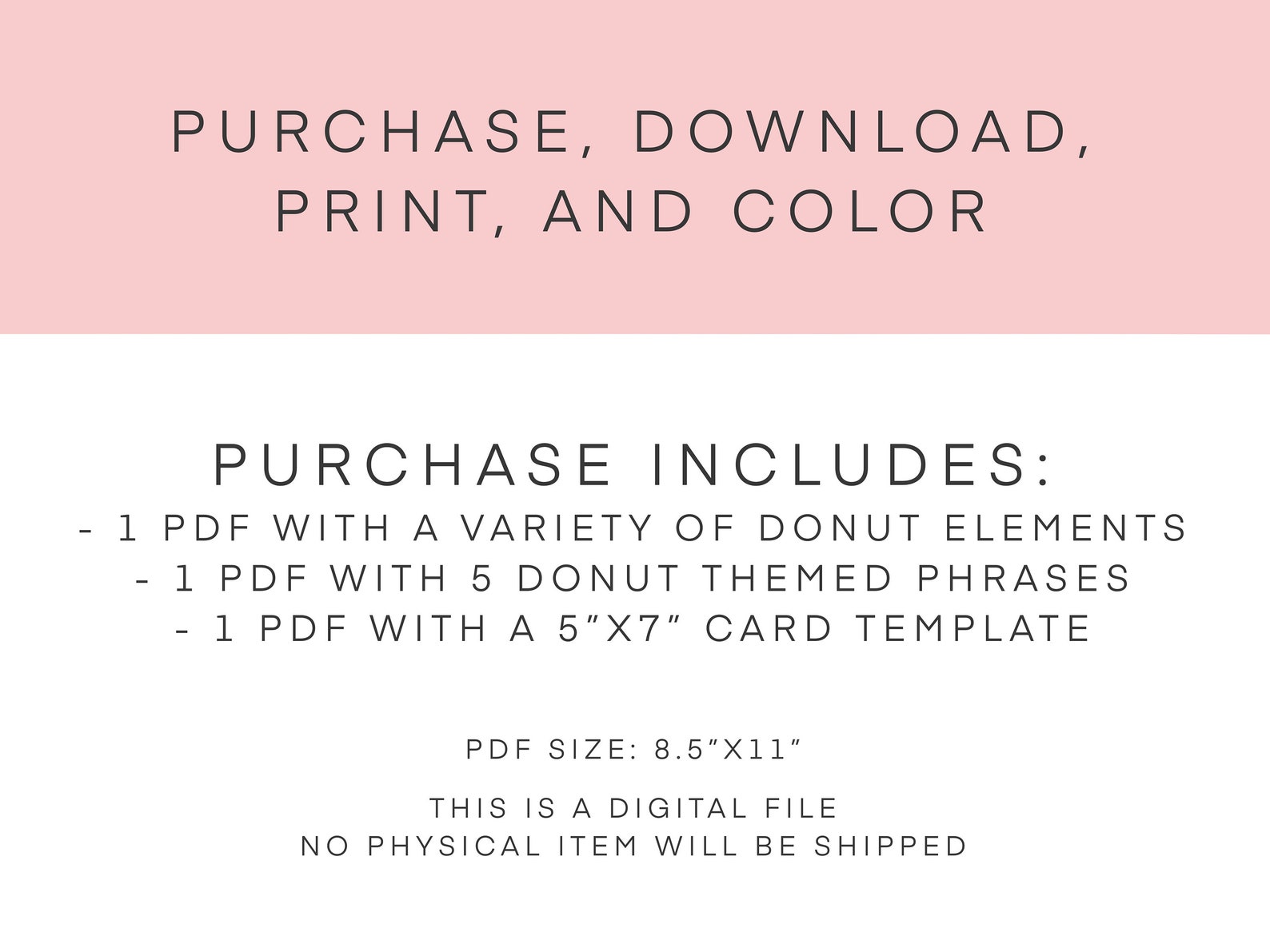 Donut Valentine Card Kit Craft for Kids, Cut and Paste Valentine's Day ...