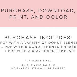 Donut Valentine Card Kit Craft for Kids, Cut and Paste Valentine's Day ...