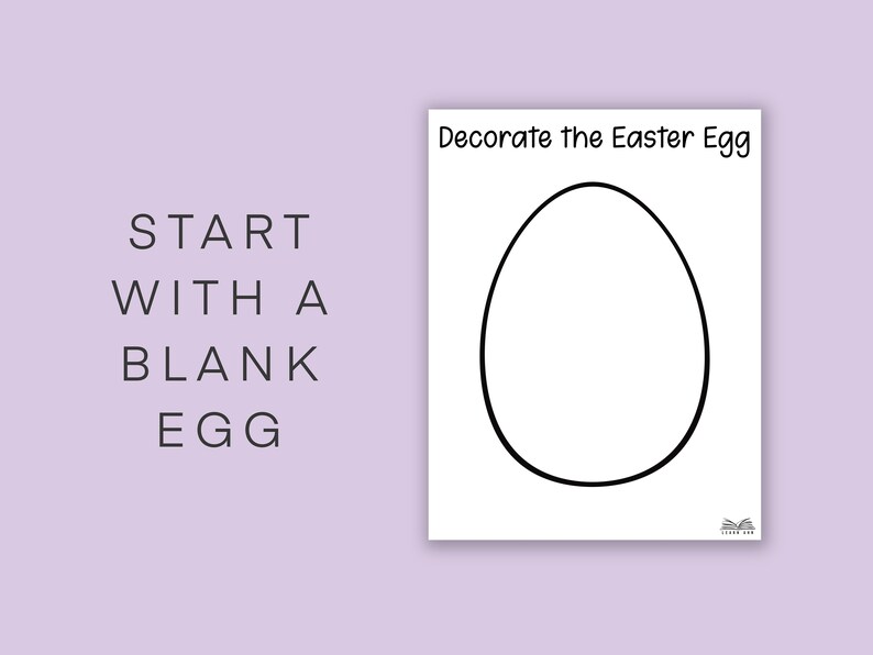 Easter Egg Craft for Kids, Cut and Paste Easter Craft, Printable ...