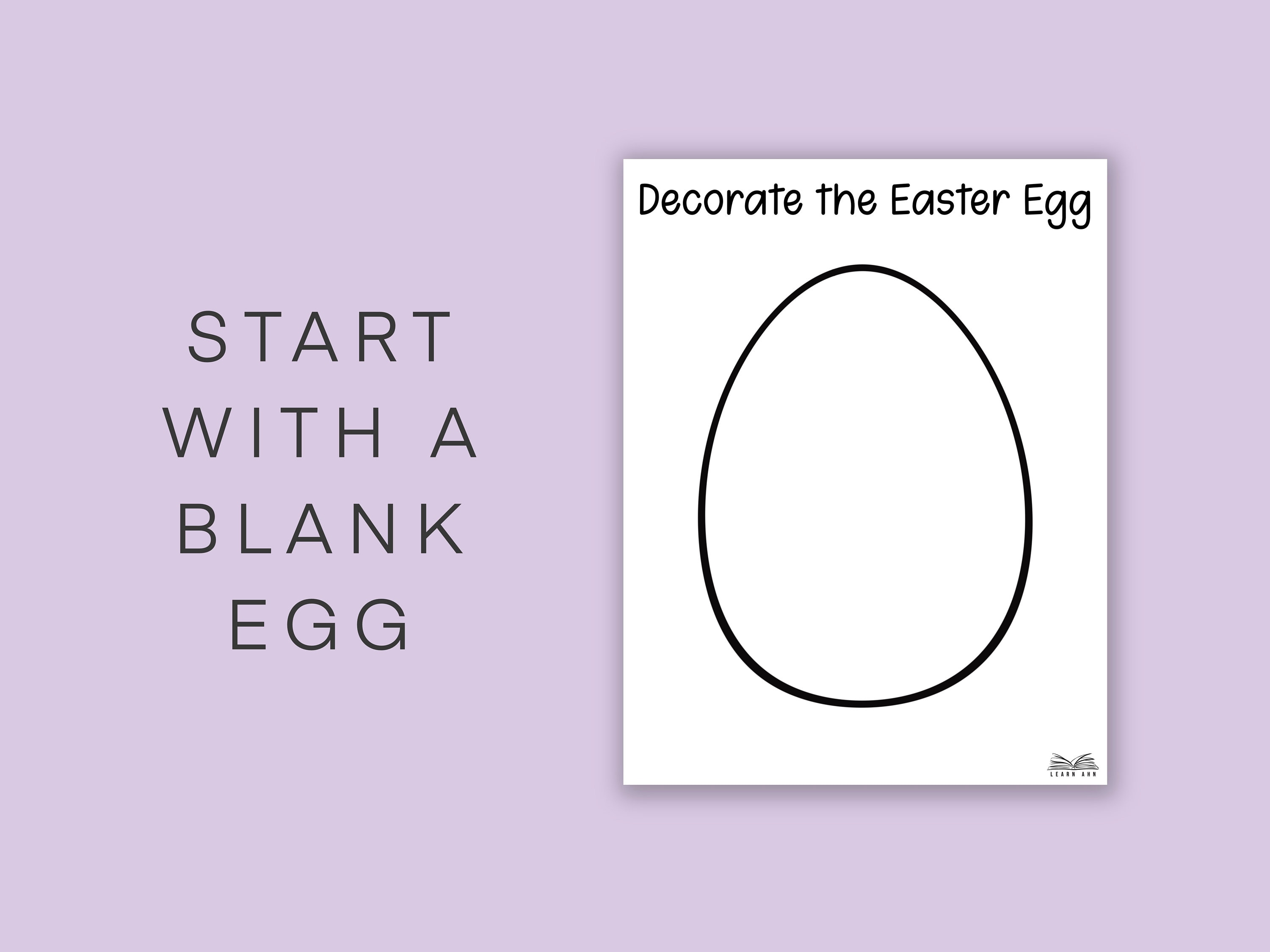 Easter Egg Craft for Kids, Cut and Paste Easter Craft, Printable ...