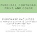 St. Patrick's Day "i'm so Lucky Because..." Printable Worksheet, Fill ...