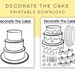 Decorate the Cake Activity for Kids, Cut and Paste Craft, Printable ...