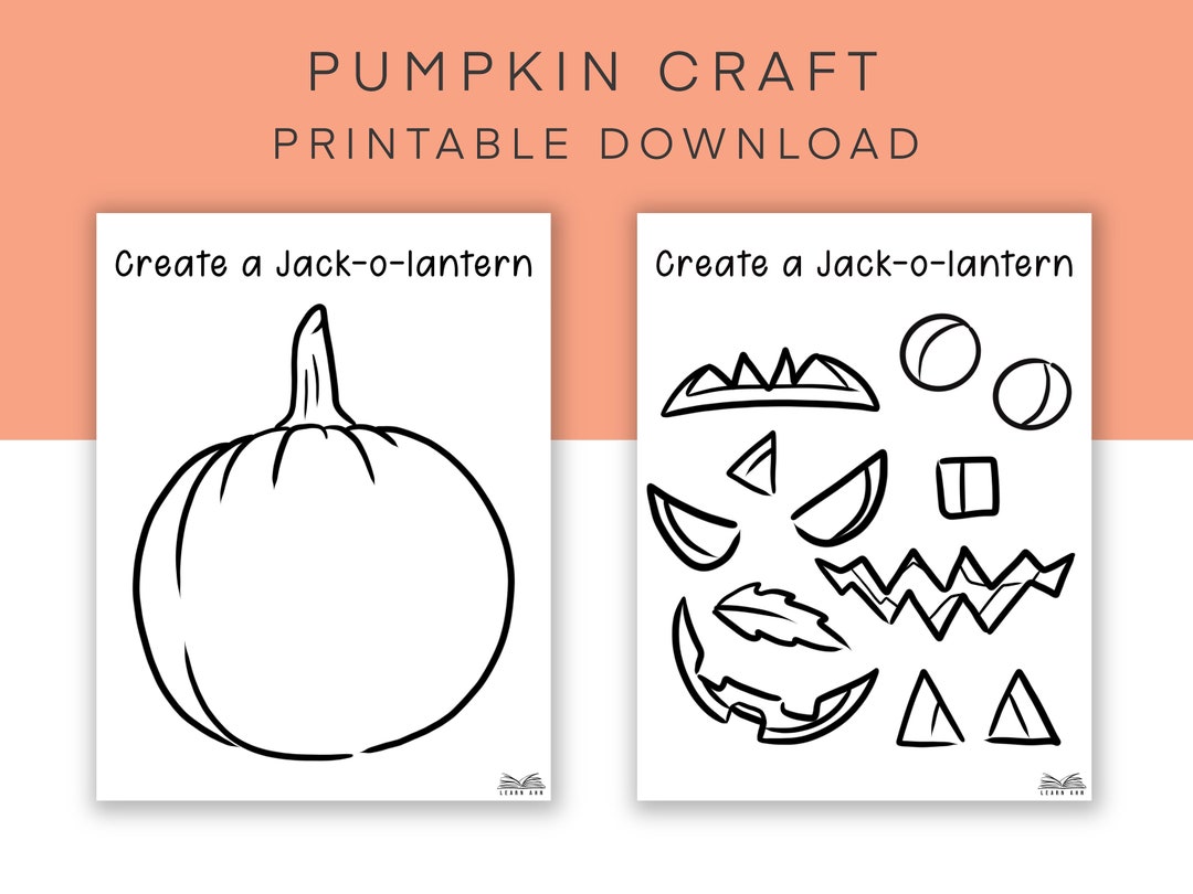 Halloween Printable Activity, Create a Jack-o-lantern Fall Worksheet ...