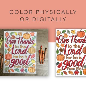 Give Thanks Coloring Page, Thanksgiving Scripture Worksheet, Gratitude ...