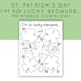 St. Patrick's Day "i'm so Lucky Because..." Printable Worksheet, Fill ...
