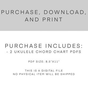 Ukulele Chord Chart Printable Download, Learn to Play Ukulele PDF ...