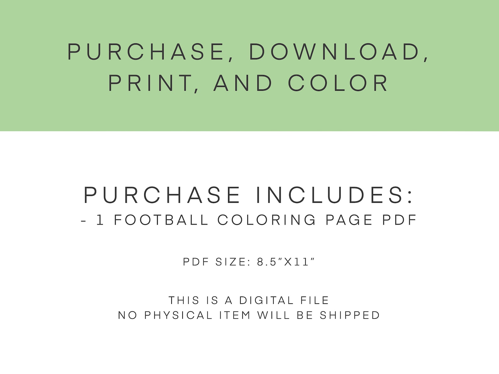 Football Printable Coloring Page, Super Bowl Sunday Activity Sheet, Kid ...