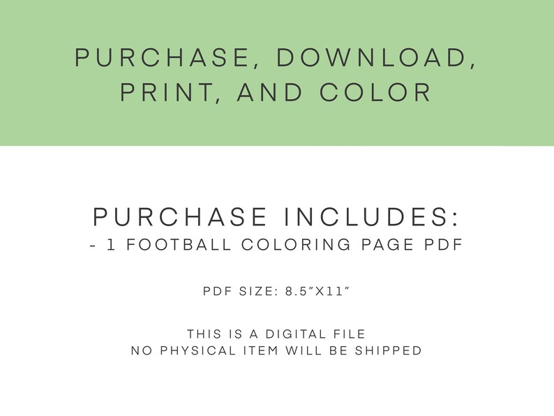 Football Printable Coloring Page, Super Bowl Sunday Activity Sheet, Kid ...