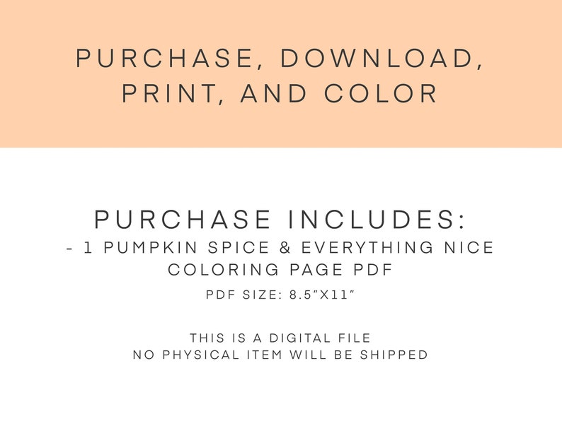 Fall Pumpkin Spice Printable Coloring Page, Halloween Activity, Harvest ...