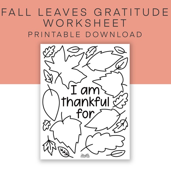 I Am Thankful for You Color in Card - Etsy