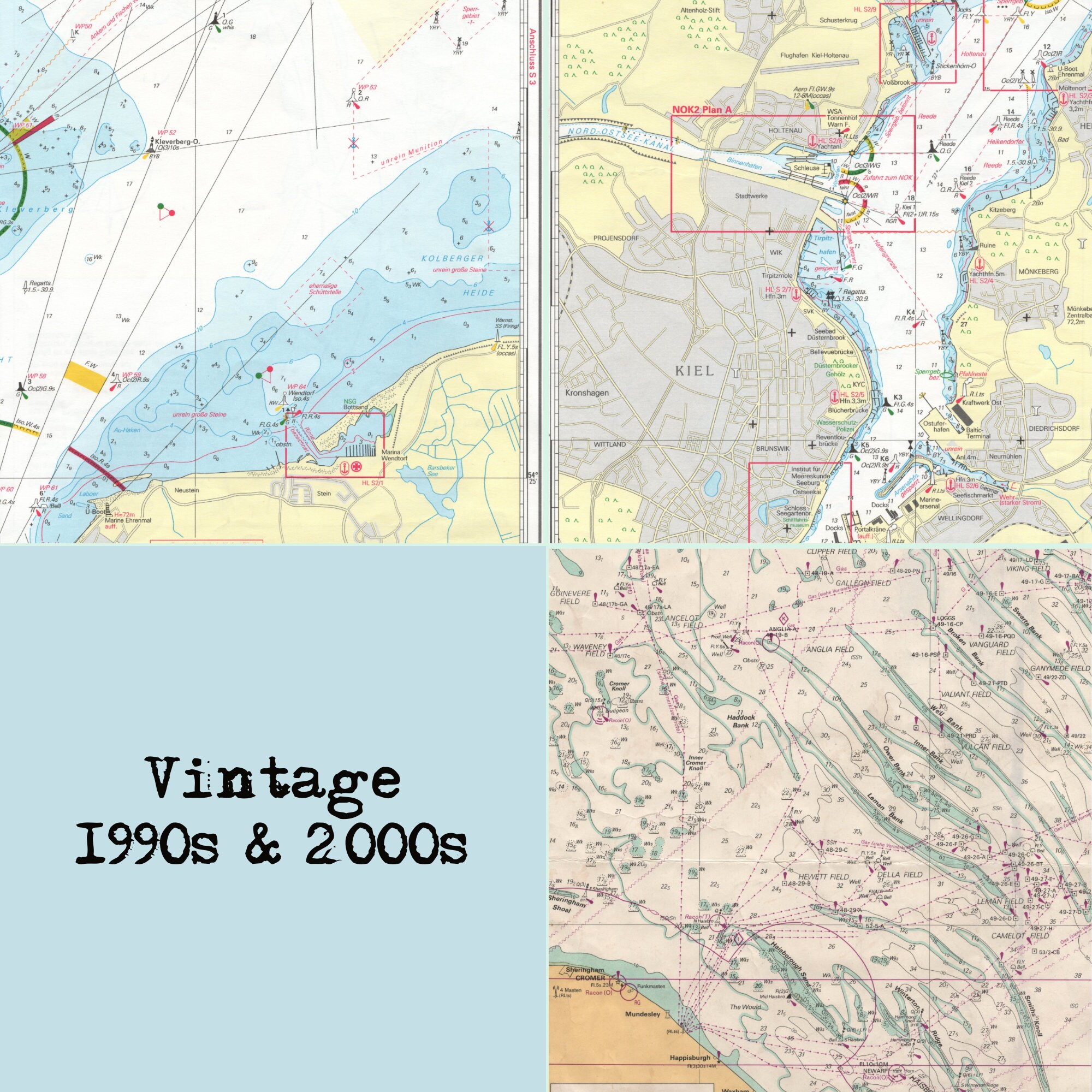 Original Nautical Charts for Printing, Vintage Nautical Charts for ...