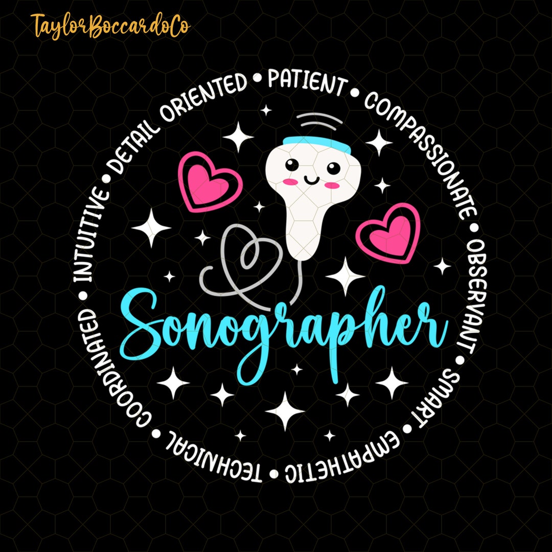 Sonographer Appreciation Png, Circle Sonography Student Grad Gift, Gift ...