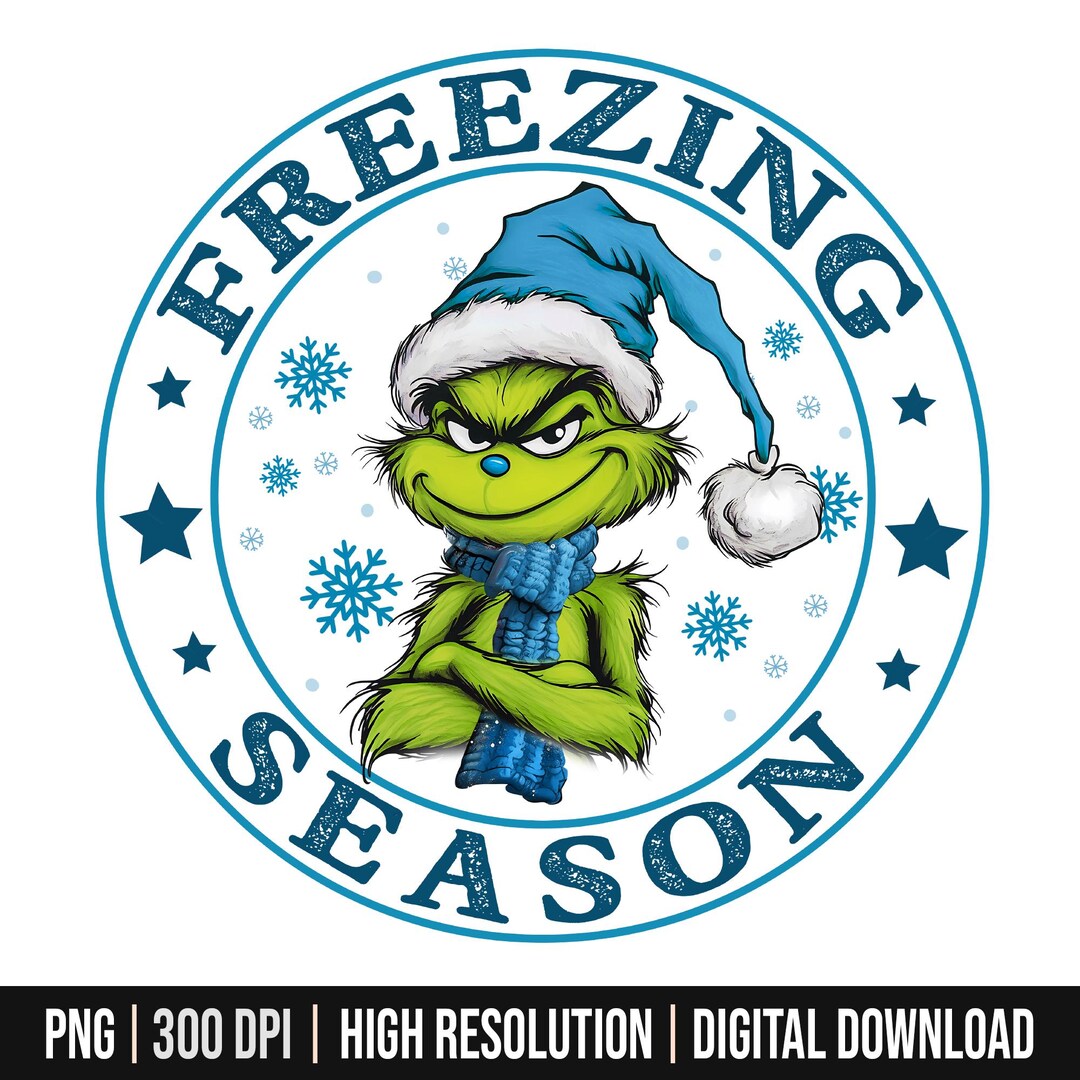 Freezing Season Png, Merry and Bright Png, Preppy Green Guy Png, Xmas ...