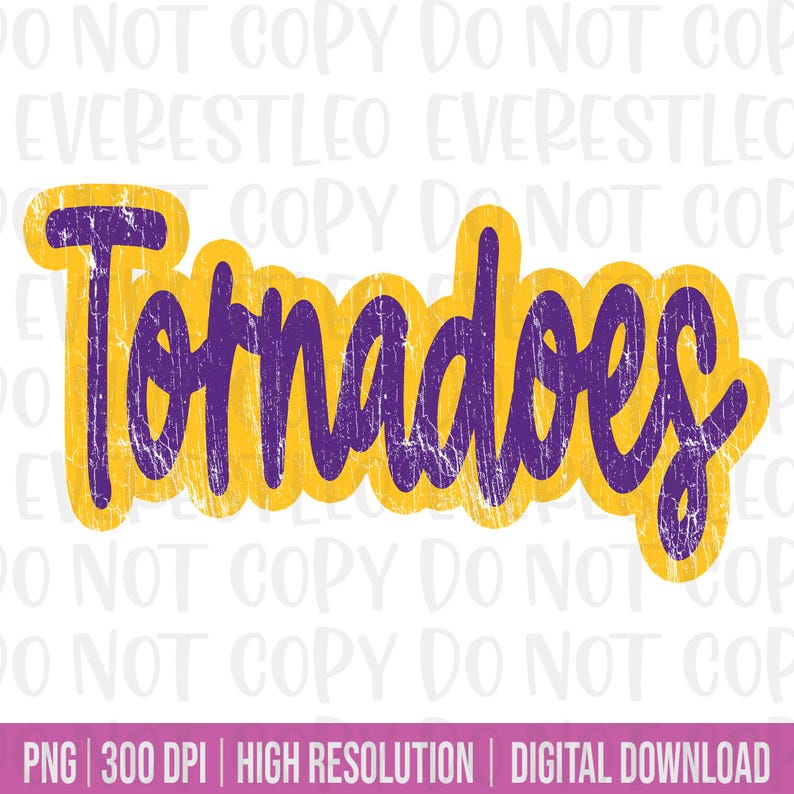 Tornadoes Png, Tornadoes Retro Typography Distressed School Spirit PNG ...