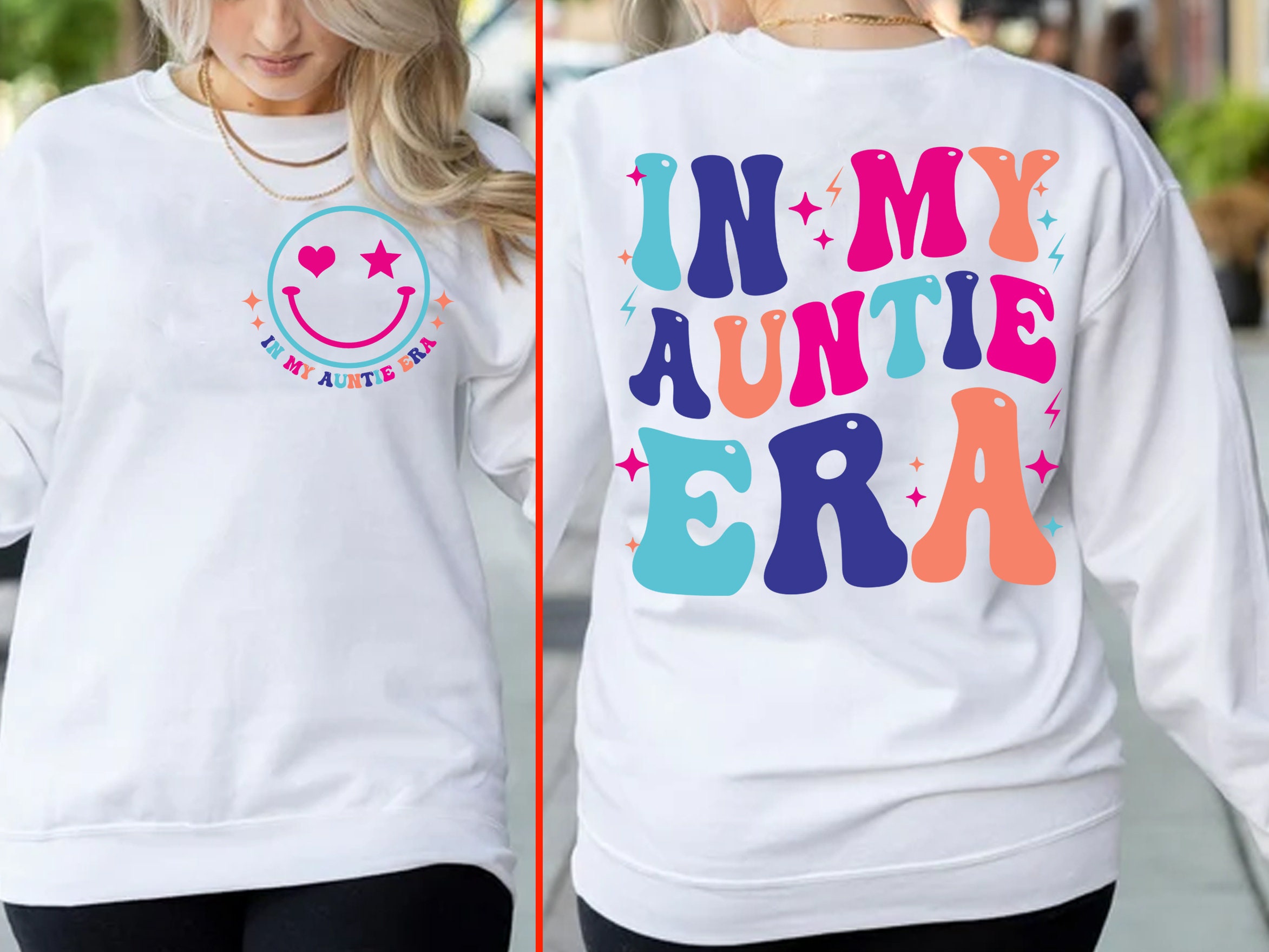 In My Auntie Era PNG Clip Art Instant Download, Auntie PNG, Aunt Shirt ...