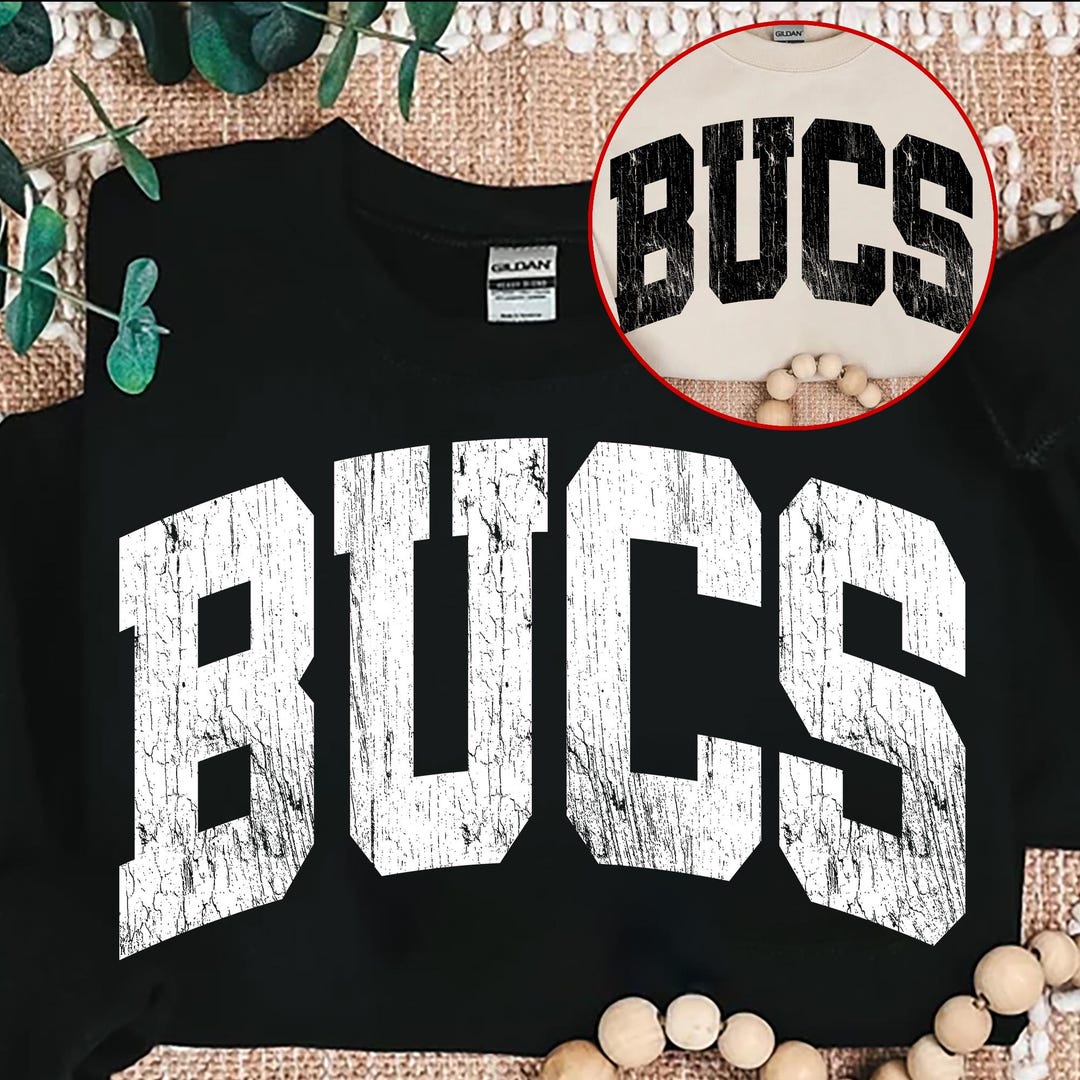 BUCS Png, BUCS Retro Typography Distressed School Spirit PNG, School ...
