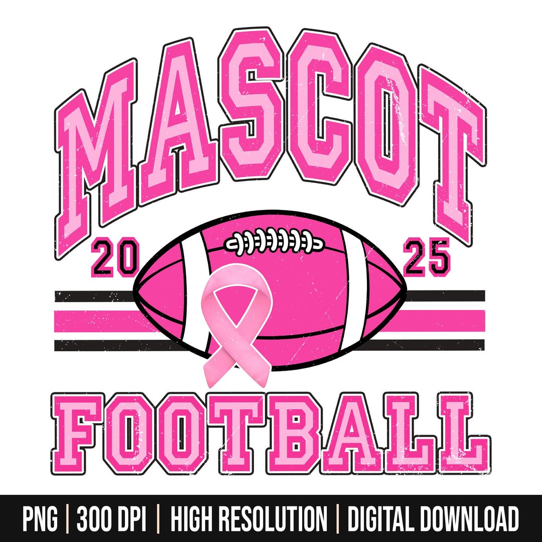 Custom Football Team PNG Breast Cancer Awareness, Together We Fight ...