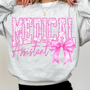 Digital Png File Medical Assistant Floral Toile Pink Water Color ...