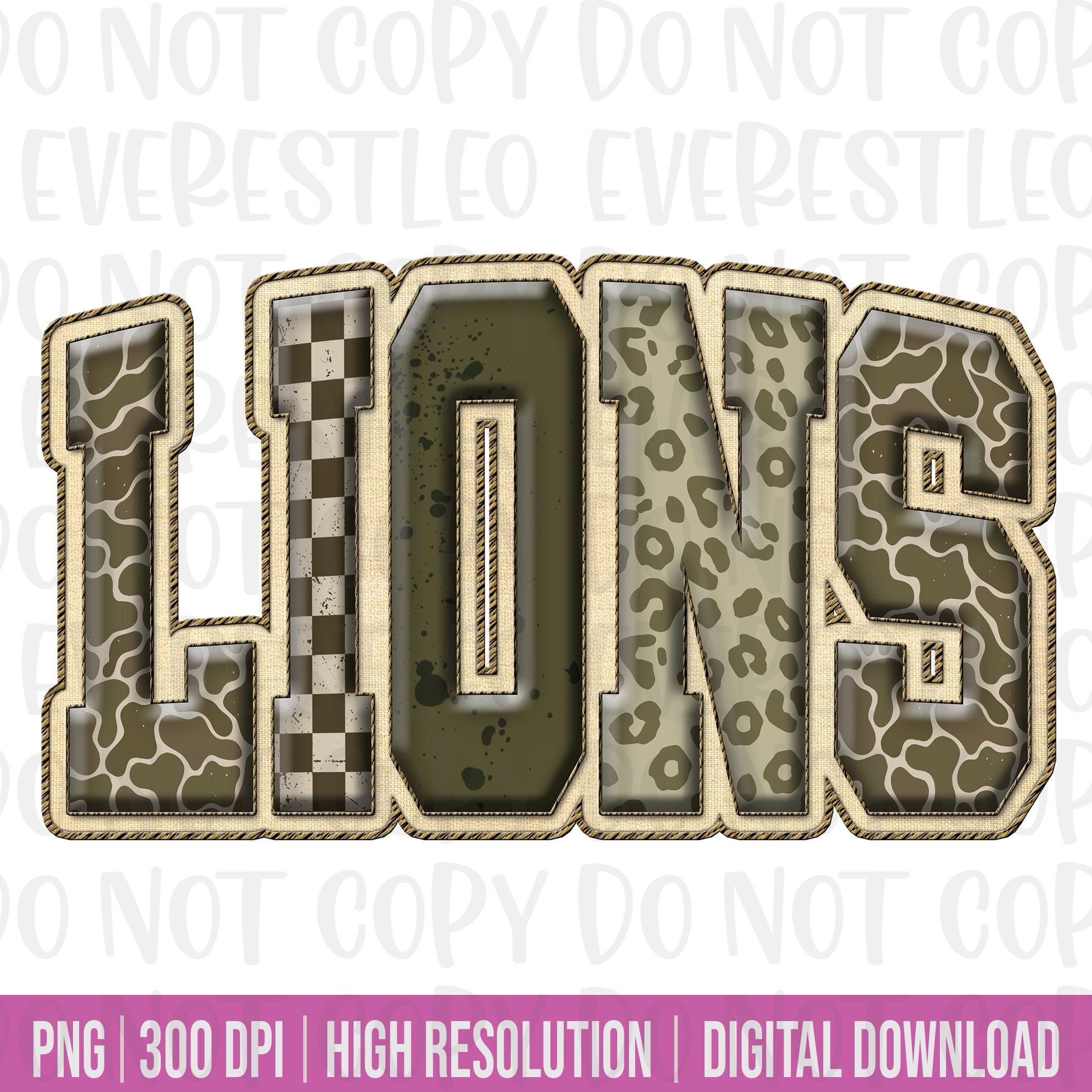 Lions Camo PNG, Lions Mascot Png, Camo Checkerboard, Camouflage Leopard ...