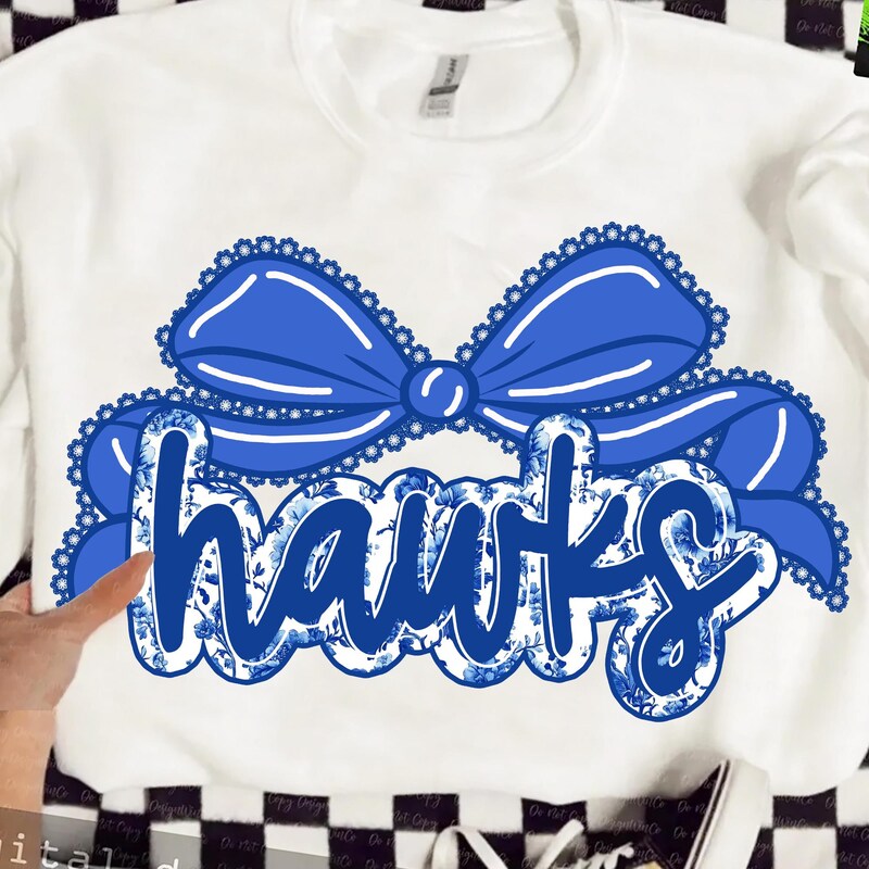 Hawks With Blue Flowers - Etsy UK