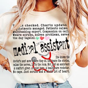 Medical Assistant Words Png, MA Nurse Png Healthcare Coworker ...