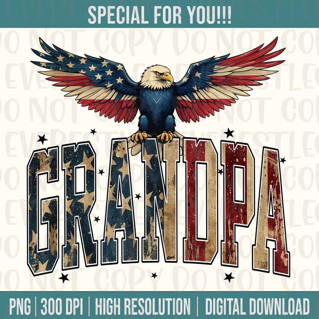 America Grandpa Eagle USA Flag Png, Dad Distressed Patriotic ...