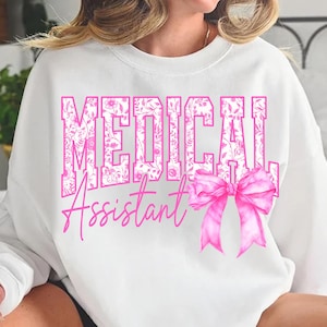Digital Png File Medical Assistant Floral Toile Pink Water Color ...