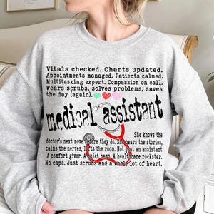 Medical Assistant Words Png, MA Nurse Png Healthcare Coworker ...