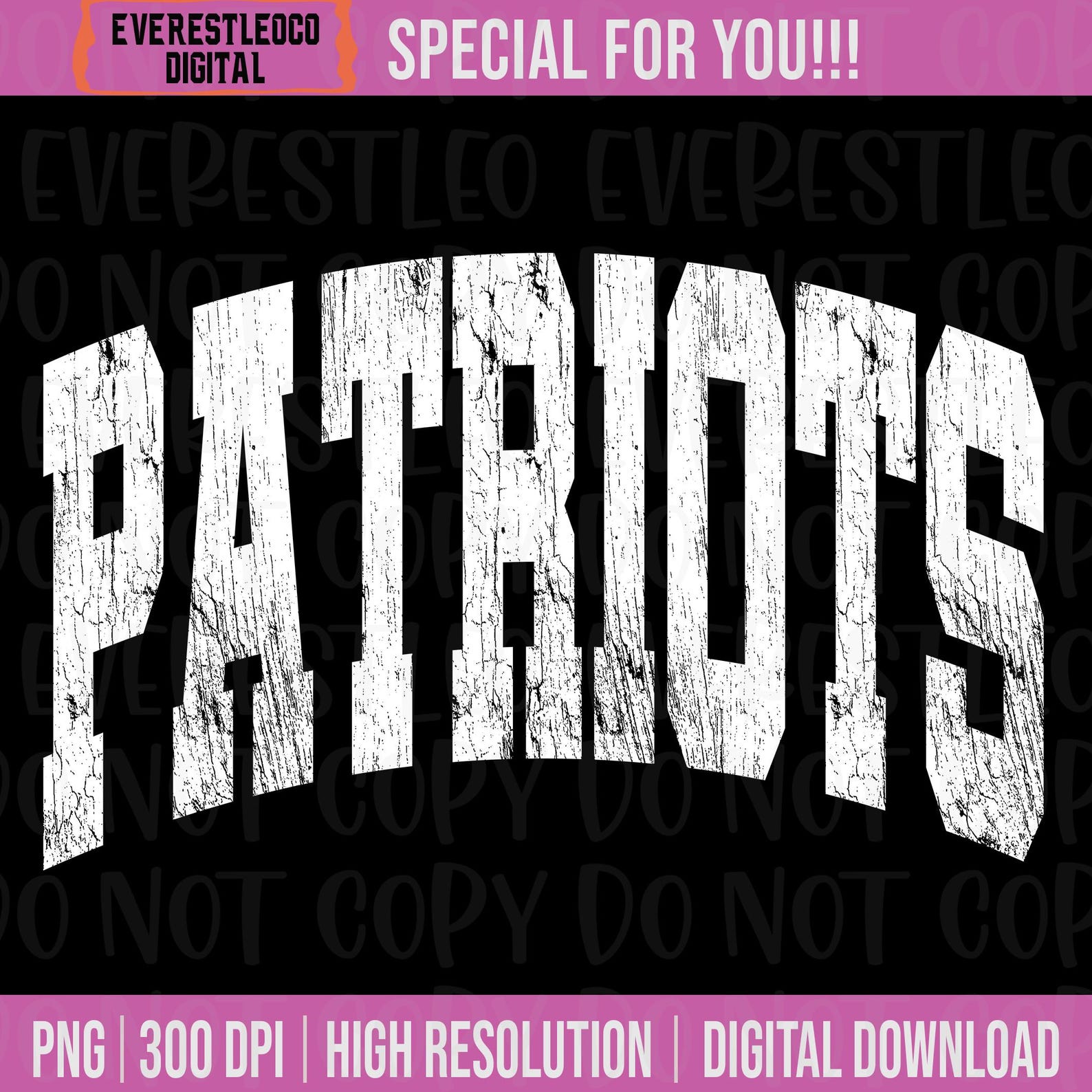 Patriots Png, Patriots Retro Typography Distressed School Spirit PNG ...