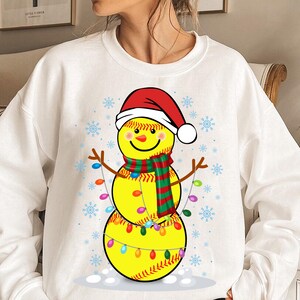 Softball Snowman PNG Digital Download, Winter Sports Holiday Clipart ...