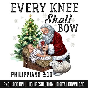 Every Knee Shall Bow Png, Christmas Png, Nativity Scene Png, Santa ...