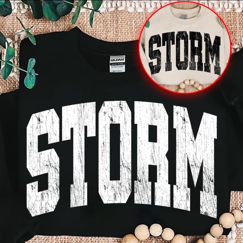 Storm Png, Storm Retro Typography Distressed School Spirit PNG, School ...