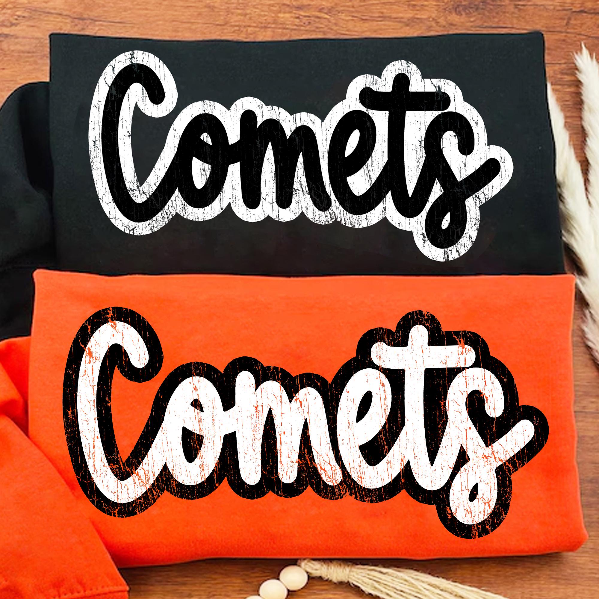 Comets Png, Comets Typography Mascot Png, Comets Mascot PNG, Team PNG ...