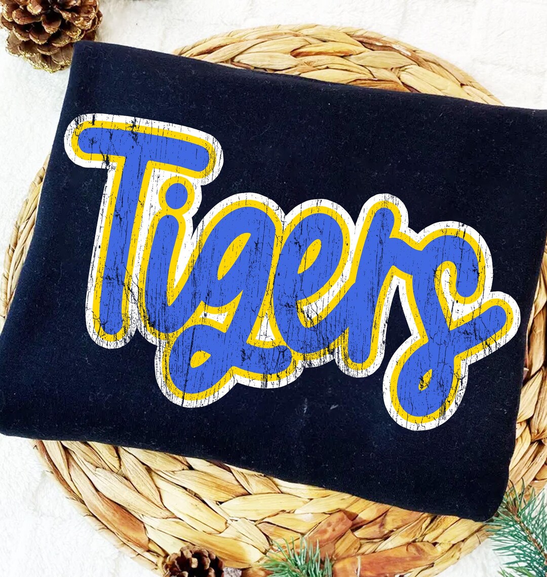 Tigers Png, Tigers Retro Typography Distressed School Spirit PNG, Tiger ...