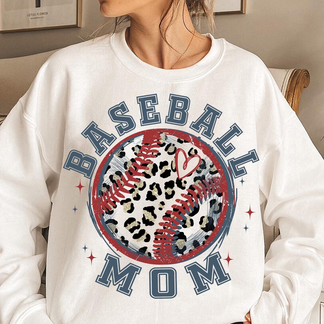 Baseball Mom PNG Glitter Leopard Baseball Mom Game Day Png T-ball Mom ...