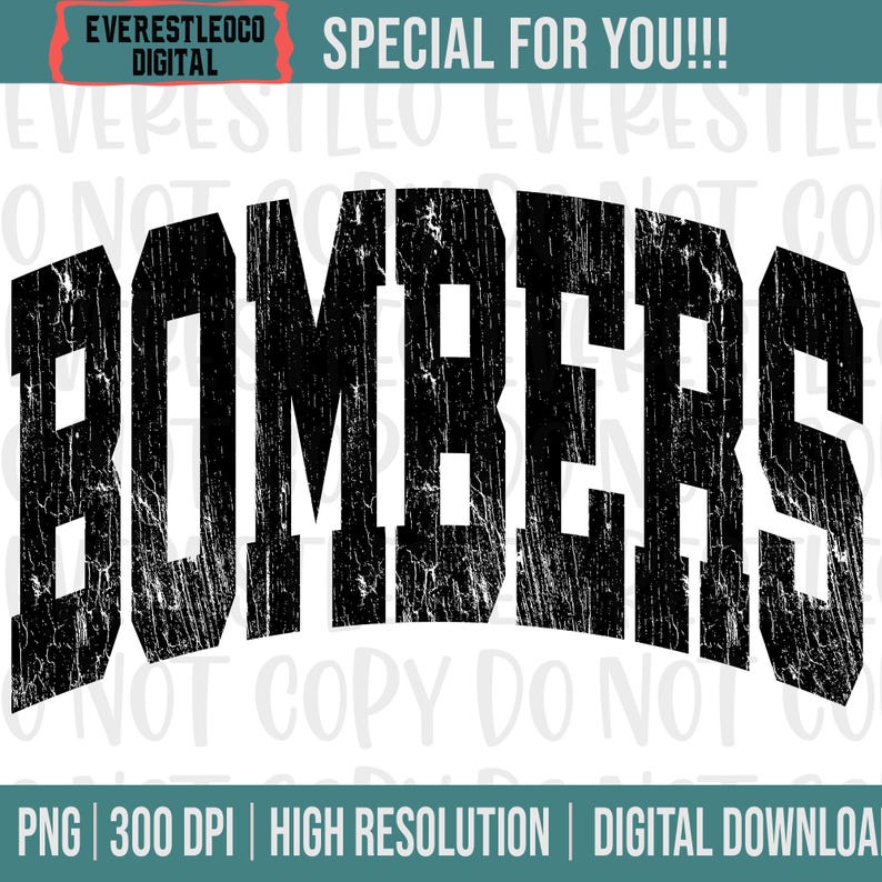 Bombers Png, Bombers Mascot Png, Retro Bombers Sublimation, Game Day ...